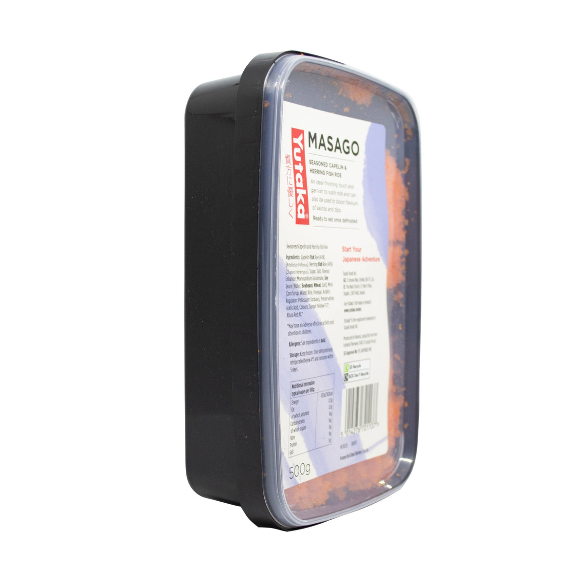 Yutaka Masago Orange Seasoned Capelin & Herring Fish Roe 500g – Yutaka ...